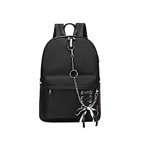 Wadirum Fashion Backpack Purse for Women Cute School Bag for Girl Black