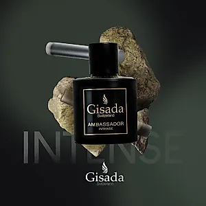 Gisada Ambassador Intense Cologne for Men - Perfume for Men with Strong, Masculine Scent & Classic Fragrance - Lasting Scent with Warm, Citrusy, Spicy, Oriental Notes - Made in Switzerland, 1.7 fl.oz.