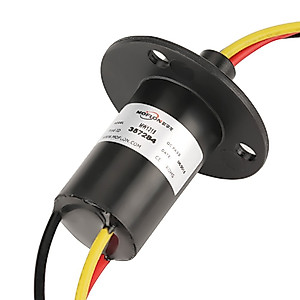 Mini Slip Ring 250RPM 15A 3 Wires 0-600V Multi-channel Transmission Anti-jamming for Wind Turbine Power Generator