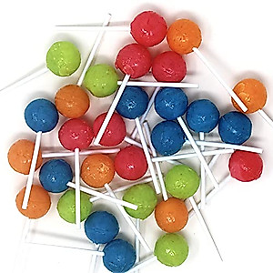 Ball Lollipop Suckers Assorted colors  Hard Candy Treats, Kosher Certified Lollipops, Individually Wrapped (31 Count)