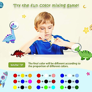 Retruth Dinosaur Painting Kit for Kids, Dinosaur Toys for Kids Age 4 5 6 7 8, Paint Your Own Dinosaur Arts & Crafts Painting Kits for Kids Age 4-8, for Kids Boys Girls