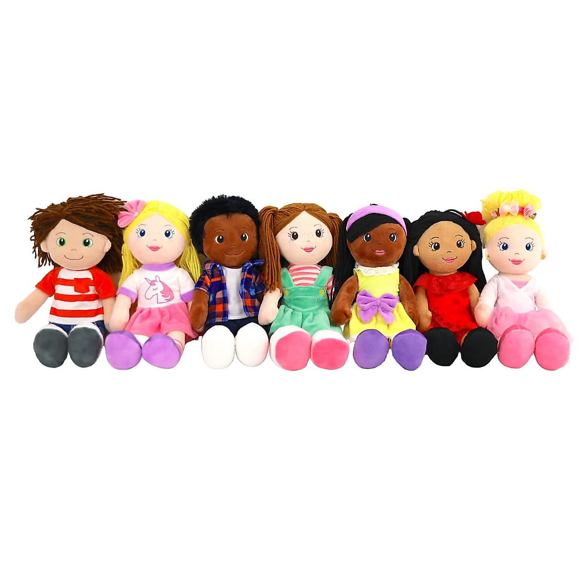 Playtime by Eimmie 14" Soft Baby Doll - Plush Rag Dolls for 2 Year Old Girls and Boys, Toddler & Infants - Girl Toys - Stuffed Toy Companion - Washable & Sensory Fabric Body - Charlie - Boy Dolls Kids
