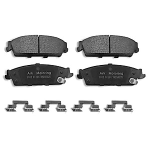 WEIZE Rear Truck & Tow Brake Kit, Carbon Fiber Ceramic Brake Pads and Drilled/Slotted Brake Rotors Kit, Fit for CChevy Silverado GMC 2007-2013, 4WD
