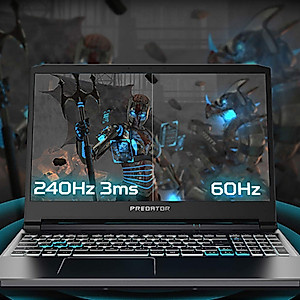 Acer Predator Triton 300 Gaming Laptop, Intel i7-10750H, NVIDIA GeForce RTX 2070 Max-Q, 15.6" FHD 240Hz 3ms IPS Display, 16GB Dual-Channel DDR4, 512GB NVMe SSD, WiFi 6, RGB Backlit KB, PT315-52-73WT