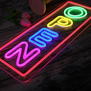MEFFIAO LED Neon Open Sign for Business, 16.5"x 12" Adjustable Brightness Open Sign, supplied with USB and regulator provided, suitable for party bar salon coffee shop hotel wall decoration neon sign…