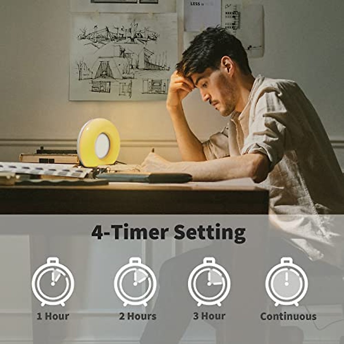 DailyBody Sound Machine White Noise Machine with 30 Soothing Sounds 12 Colors Night Light 36 Levels Volume 5 Timers & Memory Function Effectively Blocks Noise Ideal Sleep Machine for Baby Kids Adults