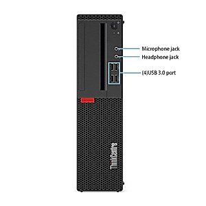 Lenovo ThinkCentre M910S SFF Desktop Computer, Intel Quad Core i5-6500 up to 3.6GHz, 16GB DDR4, 512GB SSD, WiFi, BT, VGA, DP, Wireless Keyboard&Mouse, Windows 10 Pro 64 Bit (Renewed)