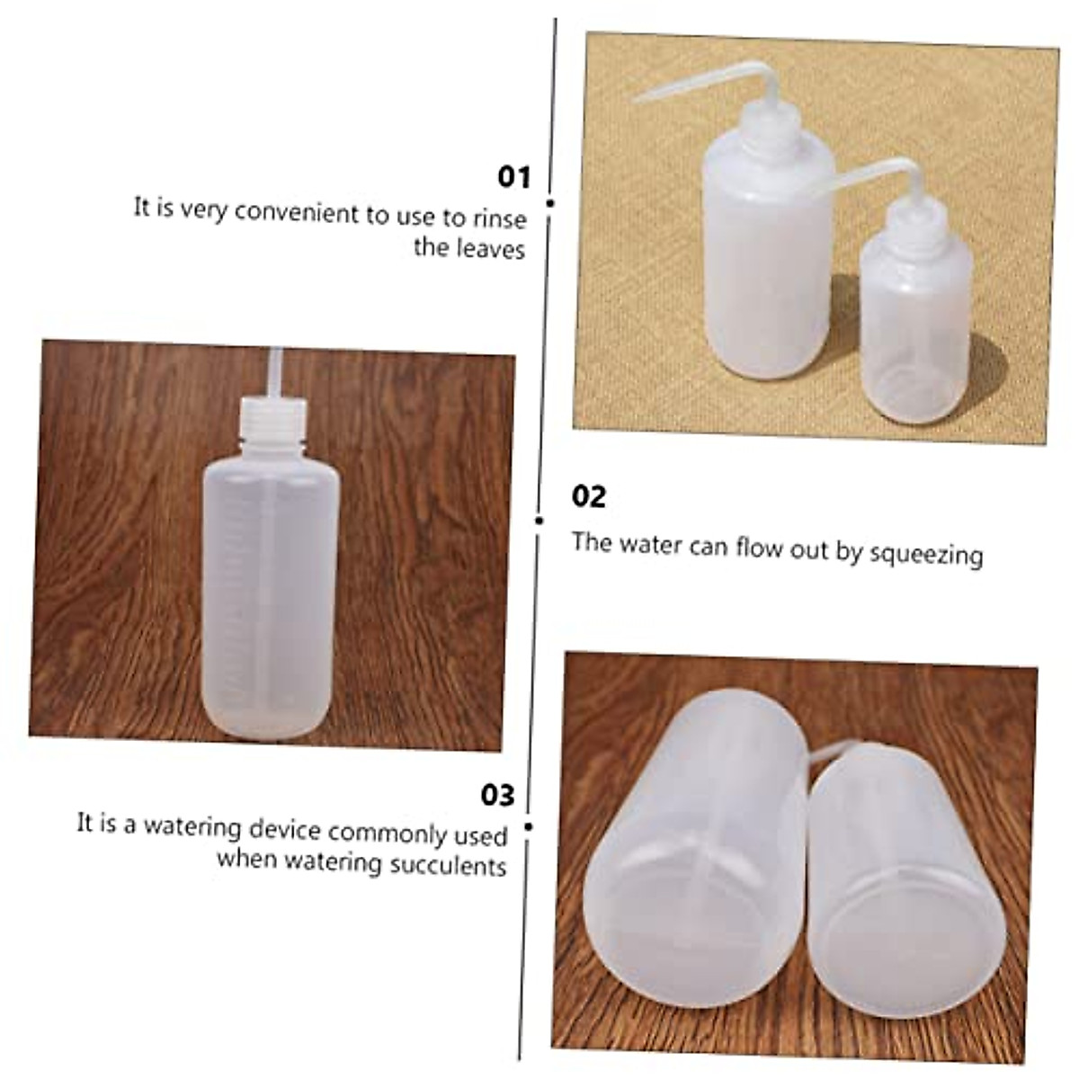 Yardwe 6 Pcs Watering Can Plastic Watering Can Water Spray Bottle for Plants Plastic Squirt Bottles for Liquids Squeeze Bottles for Liquids Water Squeeze Bottle Plastic Wash Scale Bottle