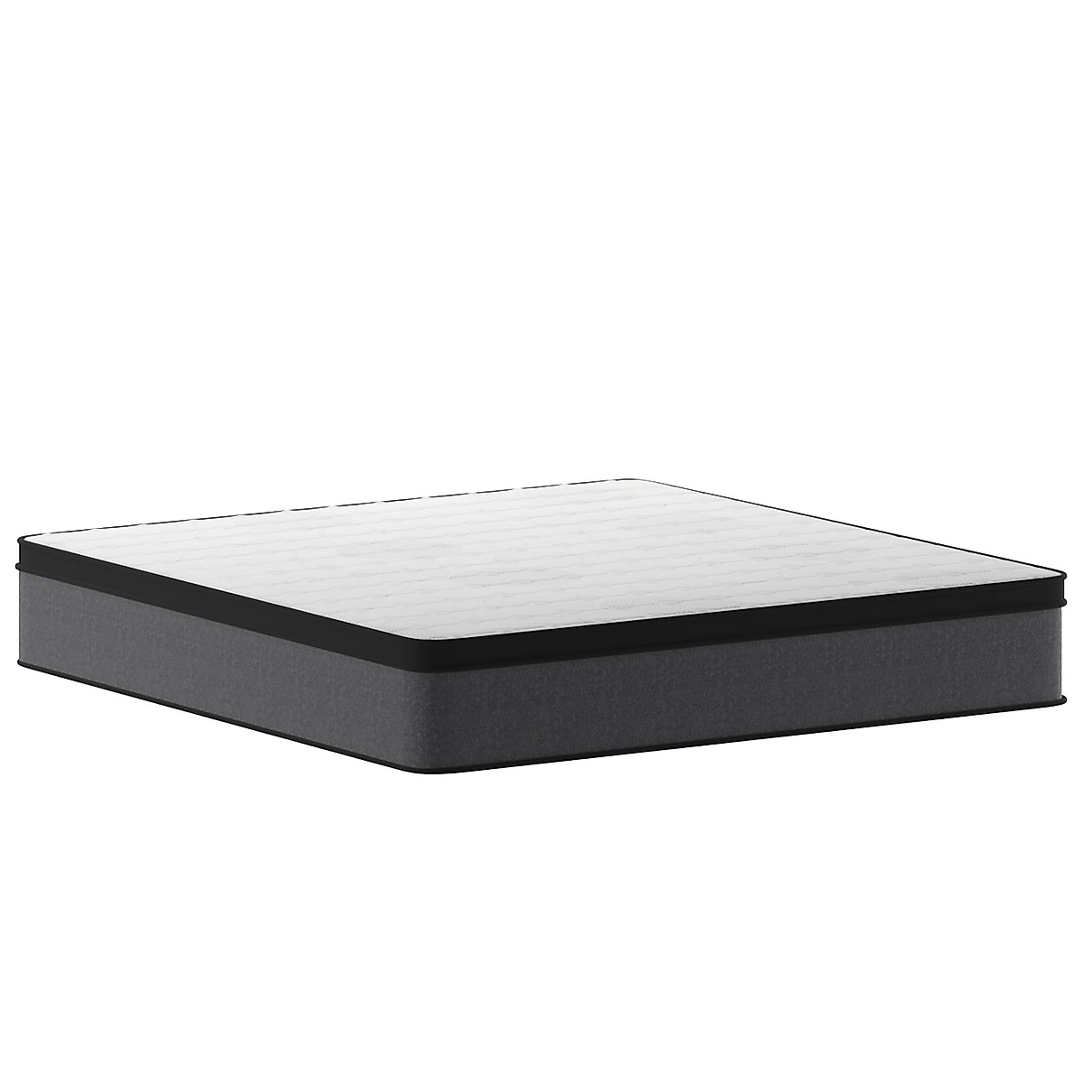 EMMA + OLIVER Astor Euro Top Hybrid Mattress - King Size - Individual Pocket Springs - Certi-PUR US Certified Foam - Pressure Relieving - Mattress in a Box