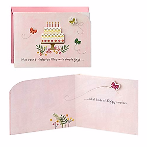 Hallmark Paper Wonder Paper Craft Birthday Card (Happy Surprises)