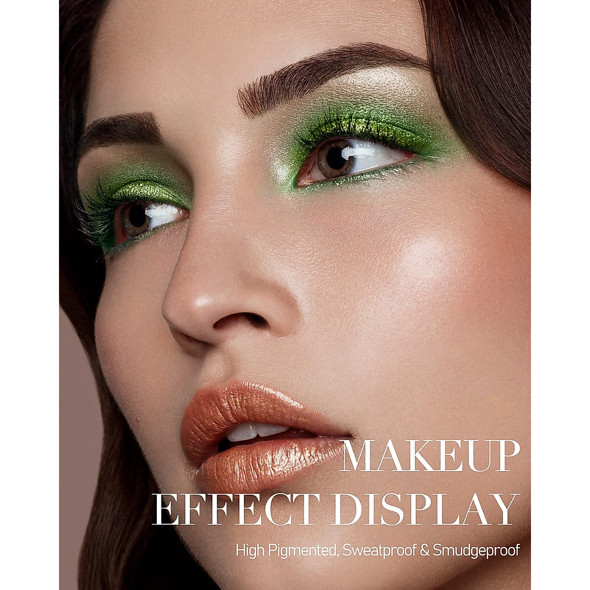 MAKI YIKA Green Eyeshadow Palette, 9 Color Green Eye Shadow Makeup Palette for Women, Matte Shimmer Glitter Eyeshadows Rich Pigmented & Ultra Blendable & Long Lasting (9color)