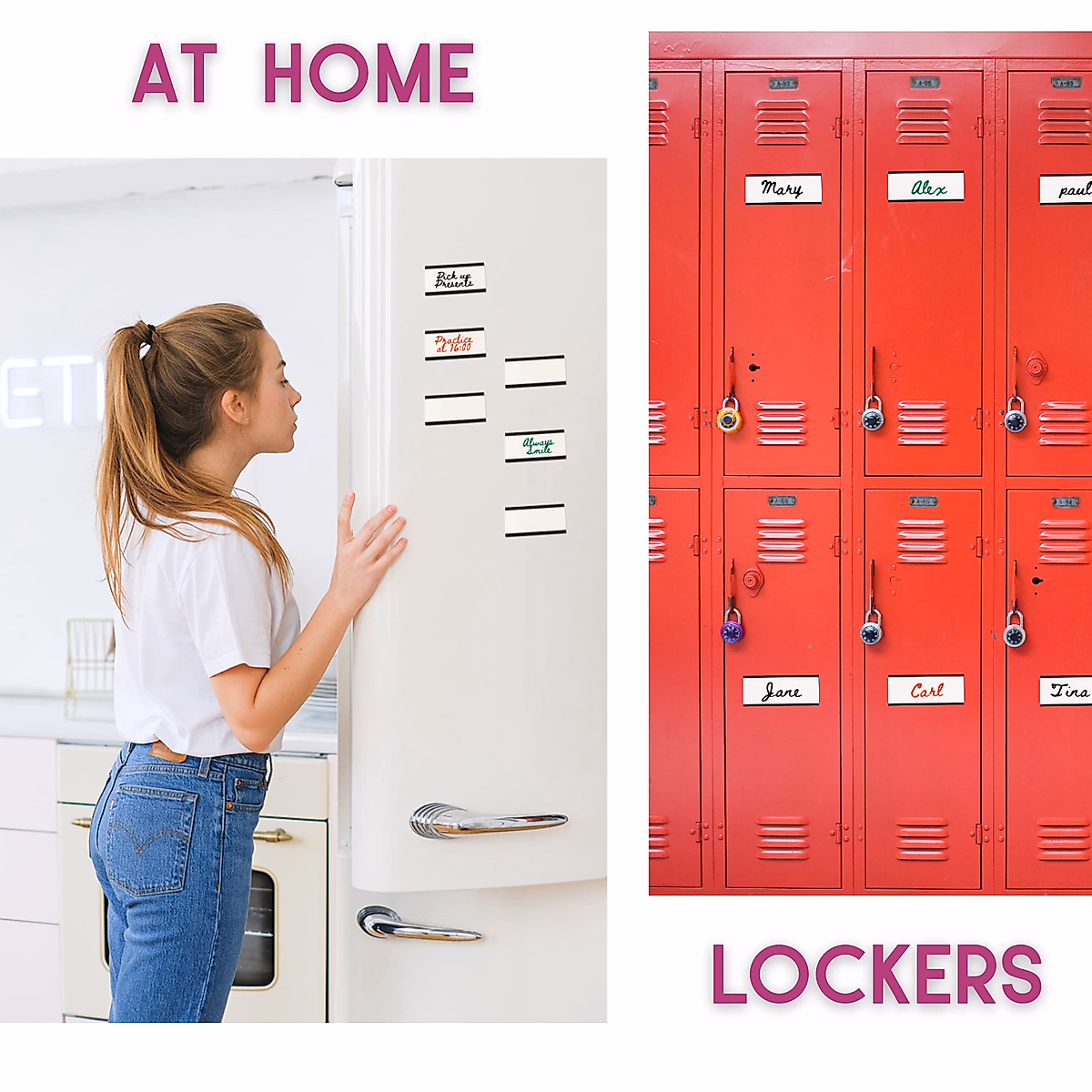 Availey 40 Pack Magnetic 'C' Channel Label Holders for Metal Racks and Shelves with Protective Films and Replacement Strips 4" x 1.6"