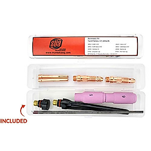 26V Series - 200 Amp - Air Cooled - TIG Torch with Valve - 12.5 feet 2-Piece Cable - Dinse 35-70 Connector