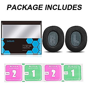 Replacement Ear Pads for JBL Live 650/660BTNC E65BTNC Headphone, Ear Cushions Headset Earpads with Noise Cancelling Memory Foam (Fabric)