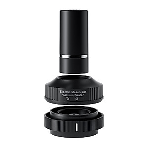 30-in-1 Electric Mason Jar Vacuum Sealer Kit - Wireless Kitchen Vacuum Sealer for Mason Jars, Food Preservation Vacuum Sealer for Vacuum Sealer Bags, Vacuum Sealing Machine with Red Wine Stoppers