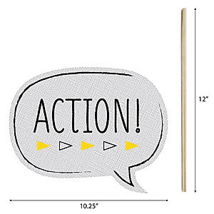 Big Dot of Happiness Movie - Hollywood Party Photo Booth Props Kit 20 Count