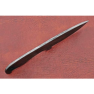 8 inches Long Drop Point Blank Blade Skinning Knife, Hand Forged Damascus Steel 4" Scale Space with 3 Pin Hole Space, 3.75 inches Cutting Edge