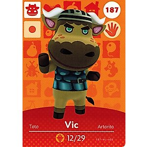 Nintendo Animal Crossing Happy Home Designer Amiibo Card vic 187/200 USA Version