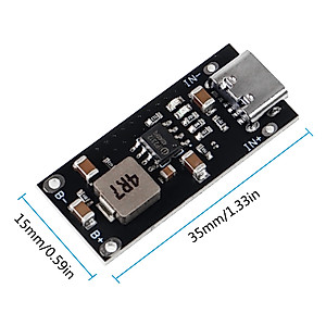 AITIAO 10pcs Type C USB 5V 3A Lithium Battery Charging Board Fast Charger Board Buck Module IP2312 CC/CV Mode 5V to 4.2V