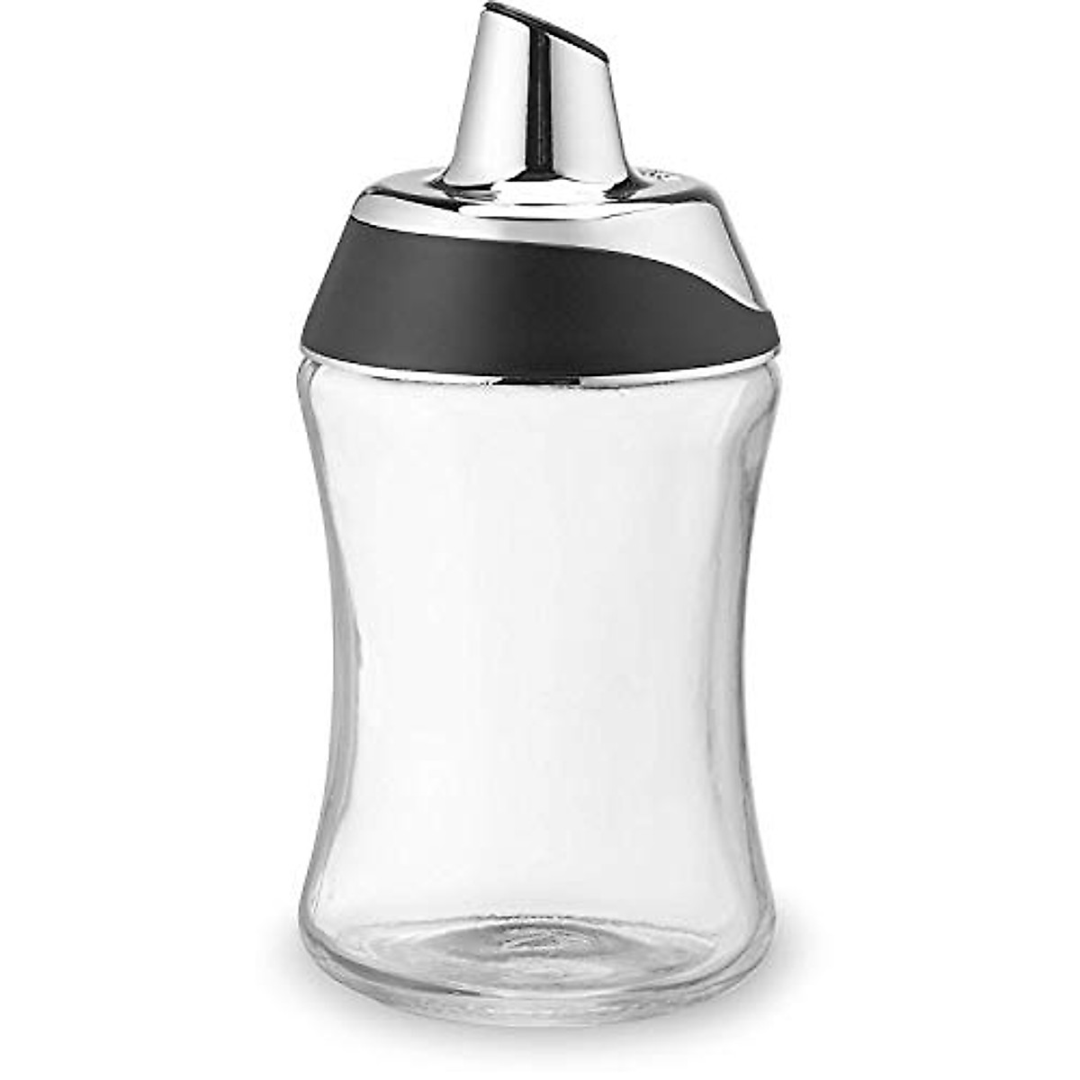 J&M Design Sugar Dispenser Shaker w/Pour Spout For Coffee Bar Accessories, Tea Organizer Station Essentials, Coffee Gifts & Kitchen Baking w/Easy Spoon Pouring Lid - 7.5oz Glass Jar Container Bowl