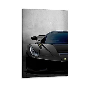Car Poster Ferrari F40 Supercar Posters Racing Car Canvas Wall Art For Boy's Bedroom SuperCar Wall Decor Frame-style 24x36inch(60x90cm)