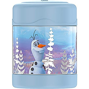 THERMOS FUNTAINER 10 Ounce Stainless Steel Vacuum Insulated Kids Food Jar, Frozen 2