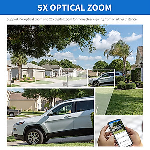 GW Security 8MP 4K H.265 UltraHD 3840 x 2160P PoE Outdoor Weatherproof Security IP Bullet Camera with 2.7-13.5mm Motorized Zoom Lens (GW805201M)