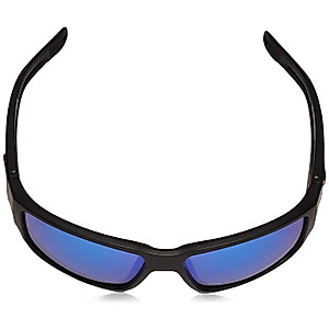 Costa Del Mar Man Sunglasses Matte Black Frame - Blue Mirror Lenses - 60MM