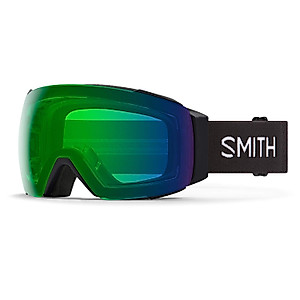 SMITH I/O MAG Snow Goggle - Black | ChromaPop Everyday Green Mirror + Extra Lens