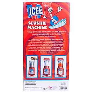 ICEE Slushie Machine. Home Countertop Slushy Maker. New for 2024. Creates up to 34Floz of Ice Cold ICEE Slushy. Make Ice Cold Slushies at Home! Officially Licensed ICEE Merchandise.