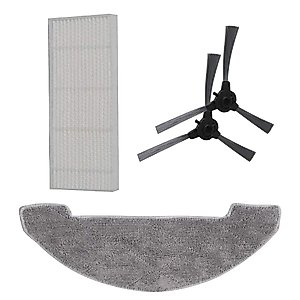 Proscenic Robotic Vacuum Cleaner Accessories Kit for 850T Vacuum Cleaner, Durable Mopping Cloths, Side Brush and Filter