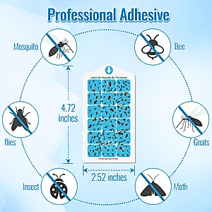 Qualirey 25 Pack Flying Insect Trap Refill Compatible with VEYOFLY Fly Trap LAMP Refill-VF02, Glue Board Insect Catcher, Replacement Sticky Glue Cards for Insect Bug Mosquito Gnat Fly Trap Indoors