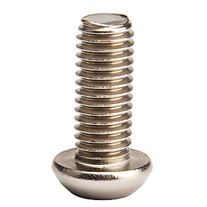 M4 x 6mm Pin in Head Torx Screws,304 Stainless Steel Pin Torx Button Head Security Screws,Right Hand Threads,Metric,100-pieces