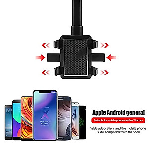 360° Rotatable and Retractable Car Phone Holder Mount Rearview Mirror Phone Holder for Car Rear View Mirror Mount Stand Multifunctional Adjustable Universal Phone GPS Holder for Mobile Phones