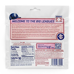 Big League Chew Ground Ball Grape Bubble Gum - Juicy Grape Flavor Explosion | Ideal for Baseball Games, Teams, Concessions, Parties, and Beyond | Pack of 12 Bags (2.12oz Each)