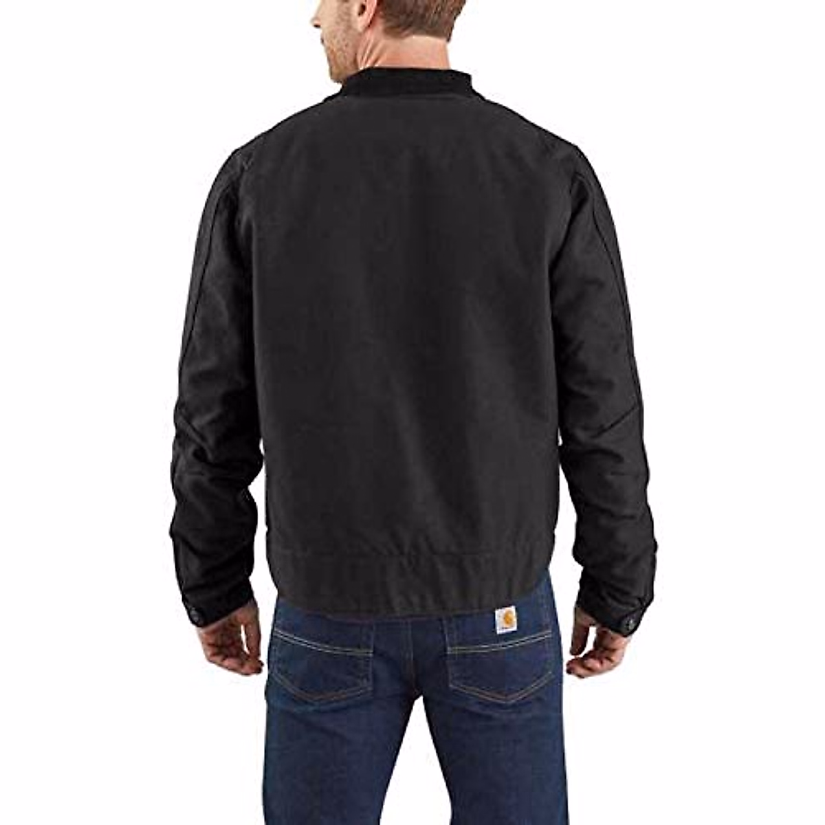 Carhartt mens Duck Detroit Jacket (Regular and Big & Tall Sizes) Work Utility Outerwear, Black, XX-Large US