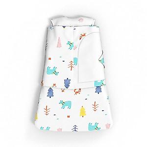 Adjustable Wearable Sleep Sack Newborn 0-6 Months | Baby Swaddle Blanket Boys, 3-6 Months | Soft Breathable Cotton Sleep Bag Infant, Sleepsack Newborn Essentials, 1.5 TOG All Seasons, Multicolor