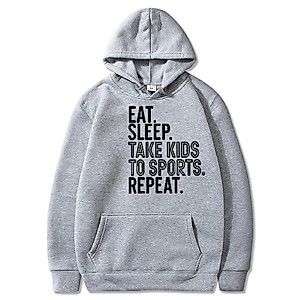 Feancey 2023, Eat Sleep Shirt Women Cute Letter Printed T-Shirts Long Sleeve Top Pullover Sweatshirt Work Sweatshirt