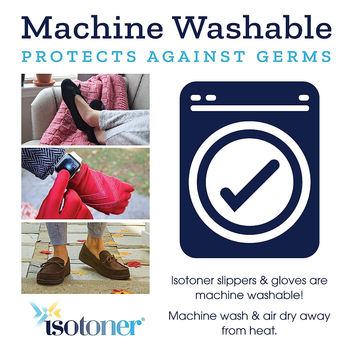 isotoner womens Andrea Space Knit Slide Slipper, Black, 8.5-9 US