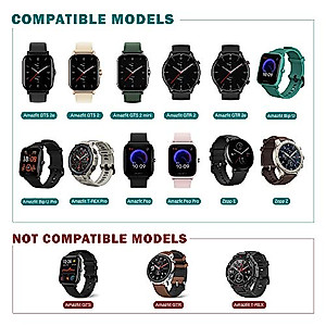 TUSITA Charger Compatible with Amazfit GTR 2, GTR 2e, GTS 2, GTS 2e, GTS2/GTS4 Mini, Pop Pro,Bip 3 Pro,Bip U, T-REX Pro(Not for T-REX), Zepp E Z (1M,2-Pack)