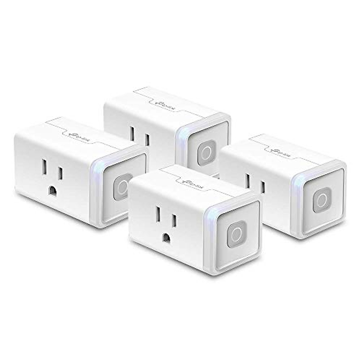 Kasa Smart Plug by TP-Link, Smart Home WiFi Outlet,12 Amp, 4-Pack & Plug by TP-Link, Smart Home WiFi Outlet Works with Alexa, Echo, Google Home & IFTTT, No Hub Required, Remote Control, 12 Amp,3-Pack