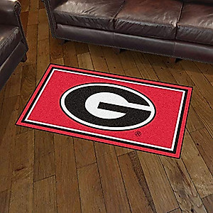 FANMATS 19769 NCAA Georgia Bulldogs 3ft. x 5ft. Plush Area Rug | Sports Fan Area Rug, Home Decor Rug and Tailgating Mat