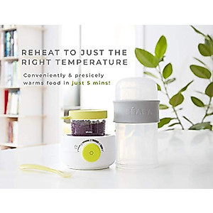 BEABA Fast Baby Bottle Warmer, Baby Food Warmer, (3-in-1) Warm Milk in Just Two Minutes + 2-in-1 Bottle to Sippy Learning Cup