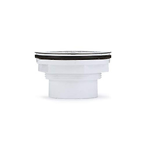 Oatey 42097 101 PS PVC-Solvent Weld Shower Drain with Stainless Steel Strainer, 2-Inch