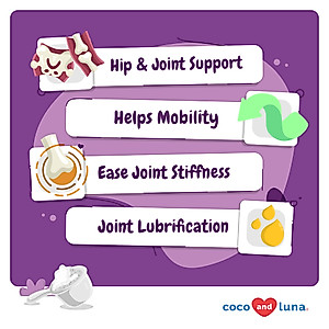 Glucosamine for Cats - 4.23oz/120g Powder - Hip and Joint Supplement for Cats with Green Lipped Mussel, MSM, Chondroitin, and Vitamin E (for Cats)