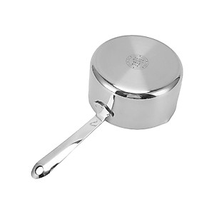 Stainless Steel Mini Sauce Pan, 350/500ML Small Saucepan Sauce Cup Sauce Pot with Long Handle for Banquet Chocolate Melting Coffee(350ML)