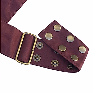 KPYWZER Waist Bag for Women Fanny Pack Renaissance Faire Festival Lace Chest Pack Hip Bum Bag with Adjustable Belt Travel Outdoors Maroon