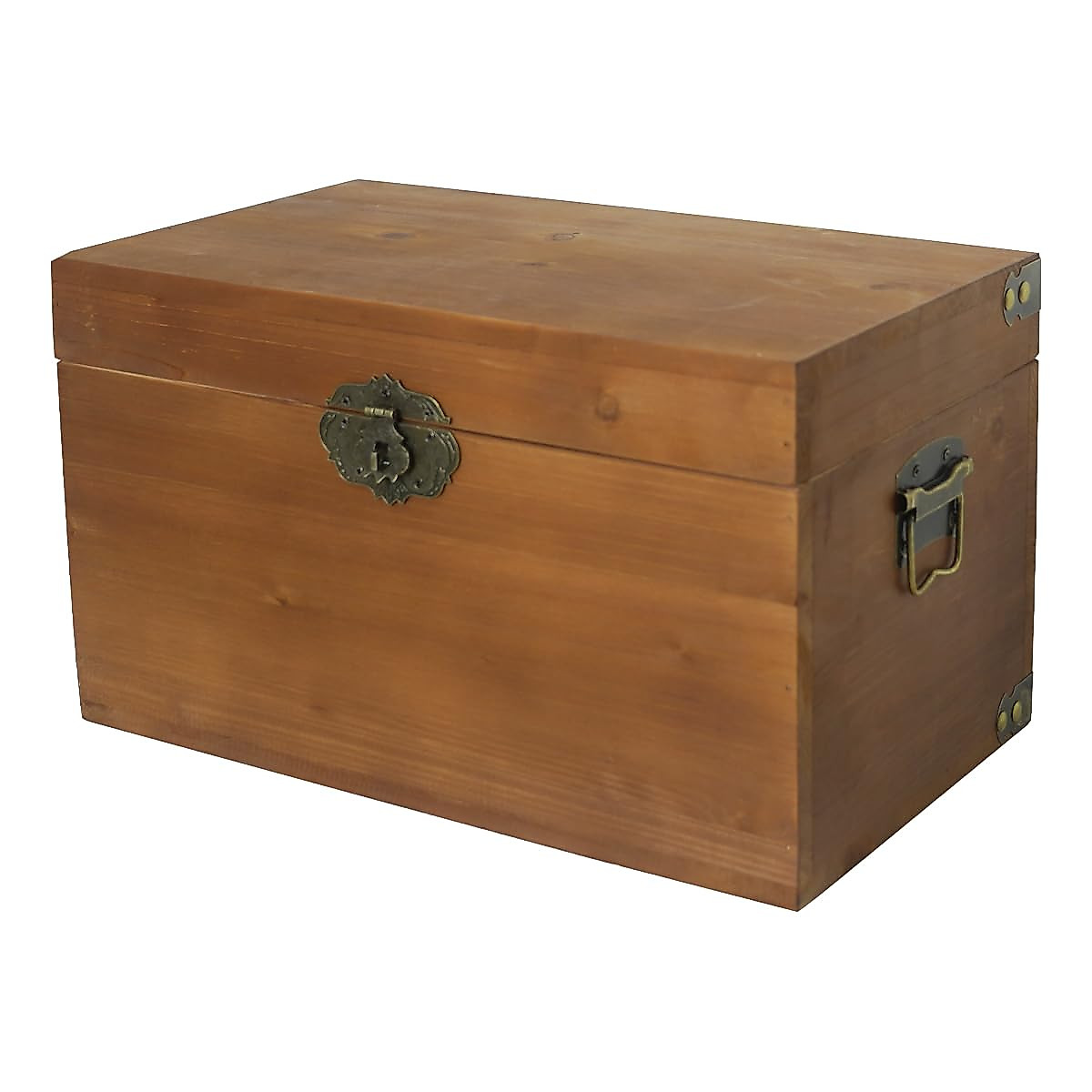Kepciti Solid wood storage box, decorative props storage box, jewelry storage box, manual storage box with lid