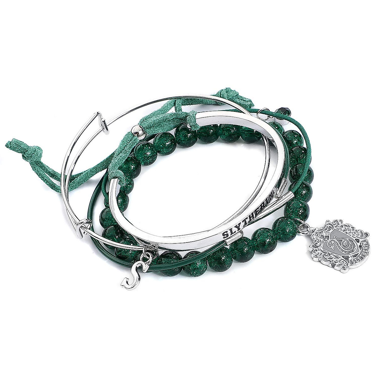 Harry Potter Slytherin Arm Party Bracelet Set