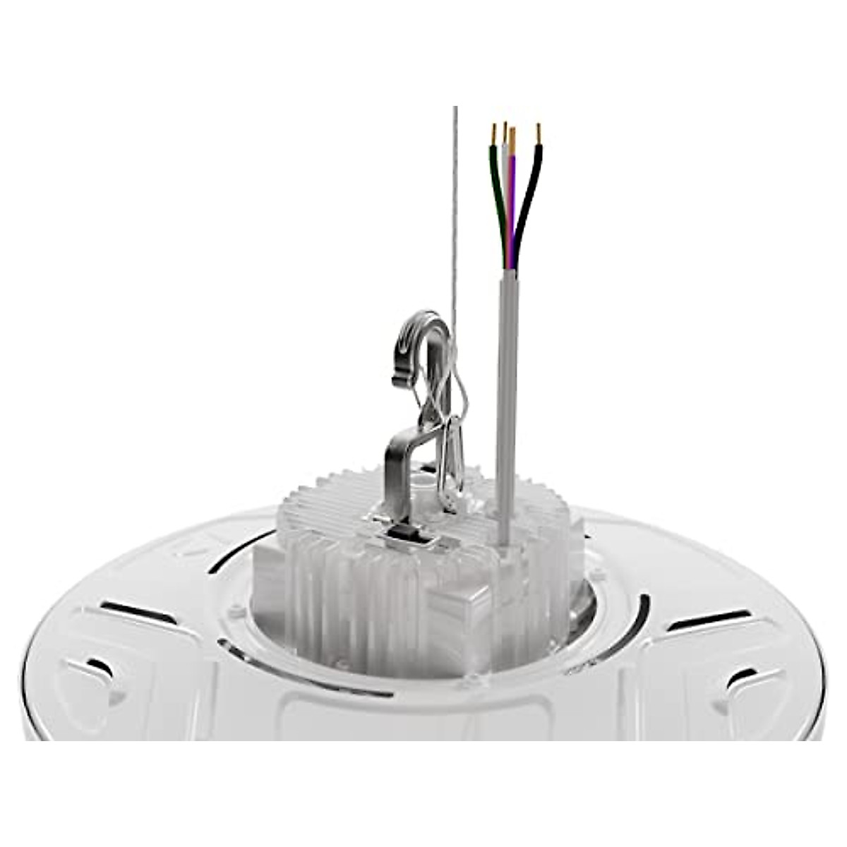 Lithonia Lighting CPRB ALO14 UVOLT SWW9 80CRI DBL LED Round High Bay with Switchable Color Temperature and Adjustable Light Output Switch, Multi-Volt 120-347V, 15-Inch, Black